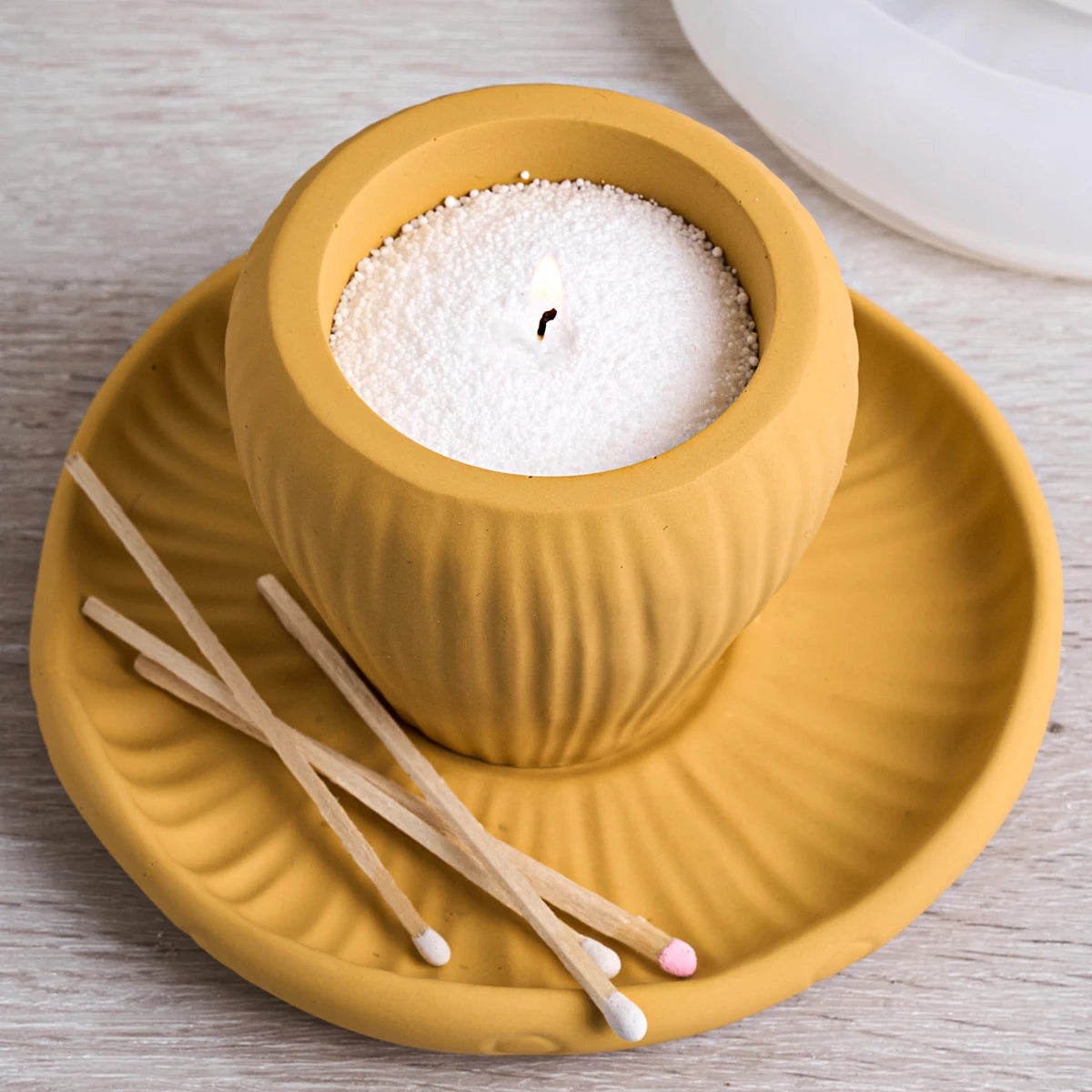 2-Piece Ribbed Mushroom Pedestal Tray Mold Set – Fynzio